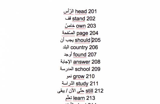 كلمات انجليزية شائعة حول الامتحان و الدراسة English 100
