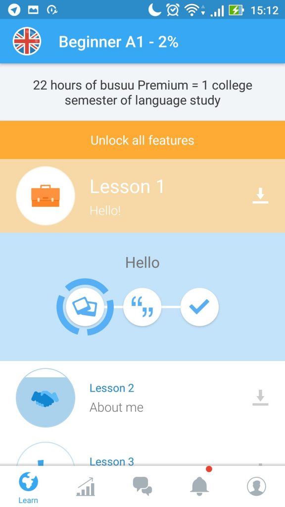 Busuu application Review - The best learning English applications ...