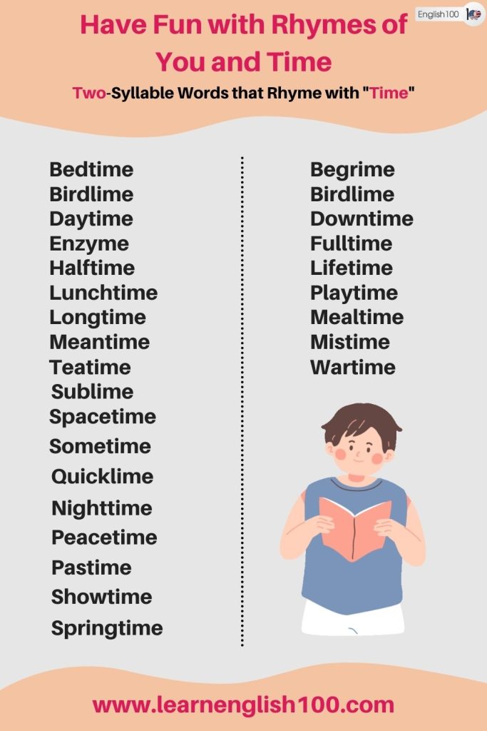 Have Fun with Rhymes of You and Time - English 100