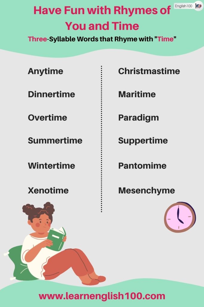 Have Fun with Rhymes of You and Time - English 100