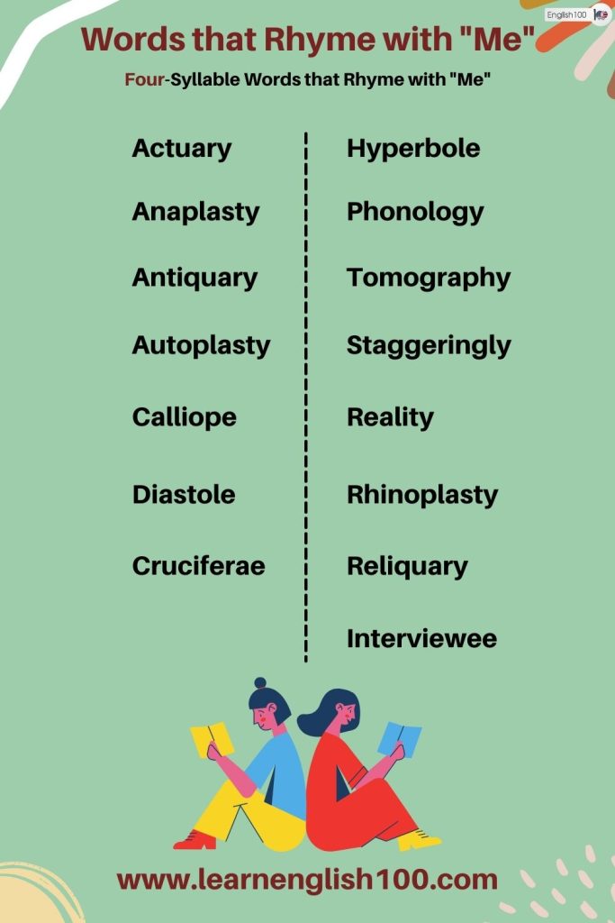 Me Rhymes The Vast World of Rhyme - English 100