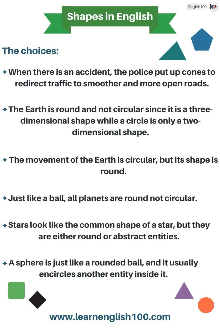 Shapes and its Names in English! - English 100