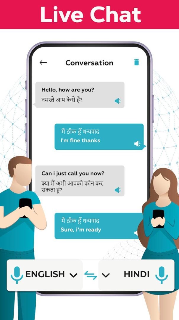 Amazing Voice Language Translation Services App - English 100