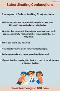 Types of Conjunctions in English! - English 100